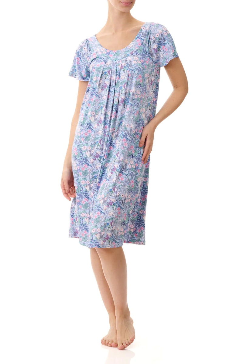 GIVONI SKY BLUE SHORT NIGHTIE - 2PP12S – Undercover Sleepwear and Lingerie